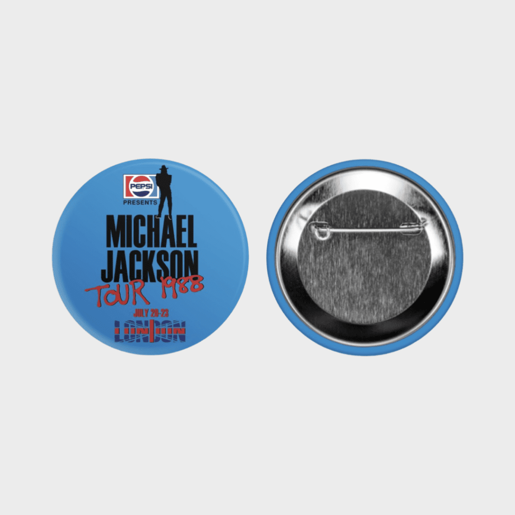 Michael Jackson BAD Tour London Badge – Michael Jackson Market