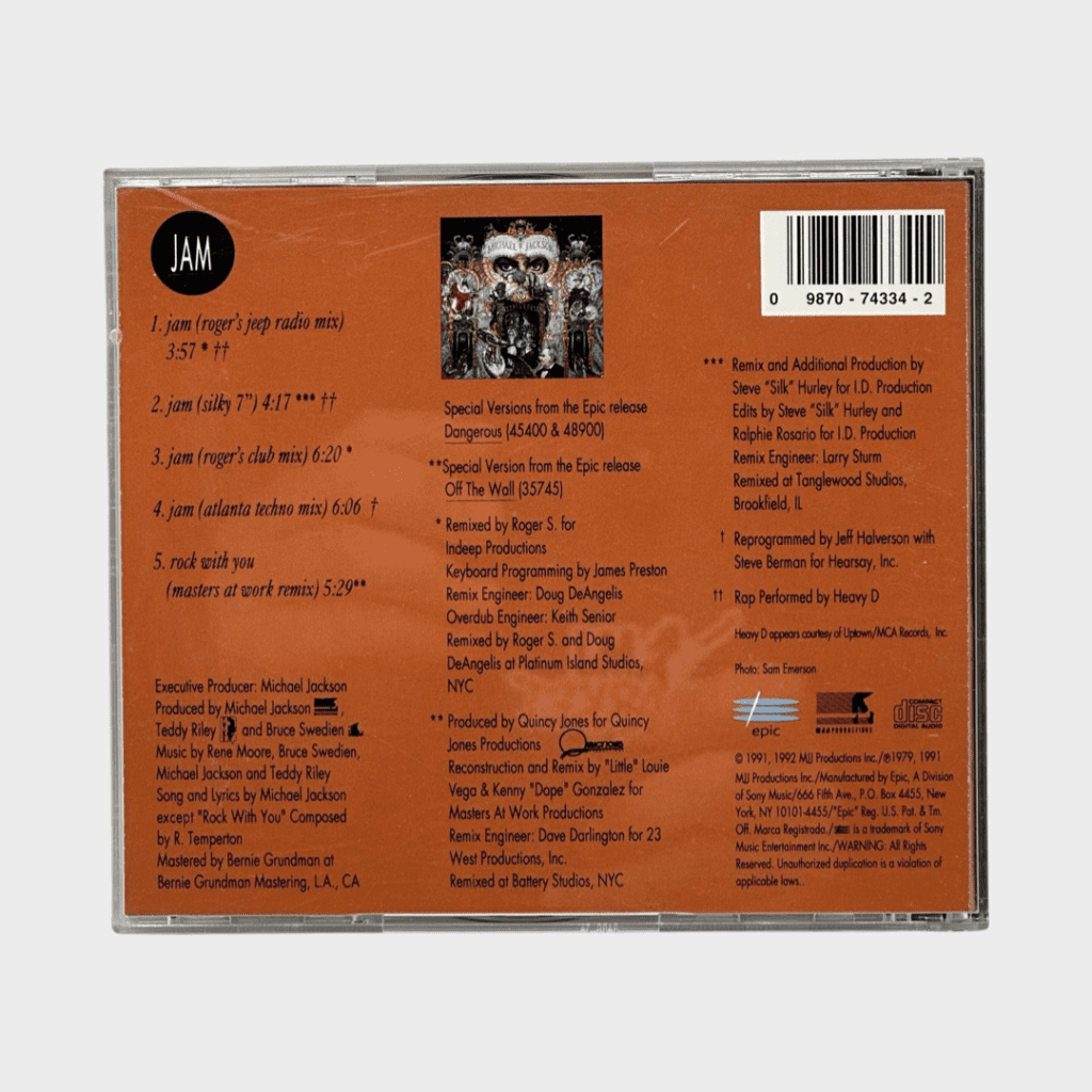 Michael Jackson – Jam CD Single (USA) – Michael Jackson Market