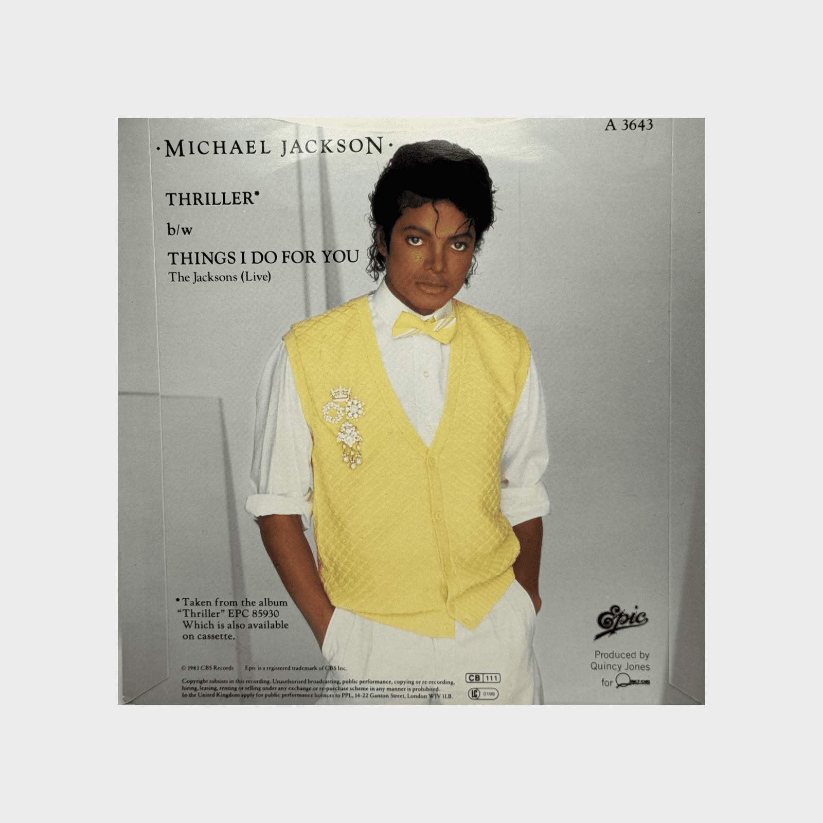 Michael Jackson ‘Thriller’ 45 Single (UK) – Michael Jackson Market