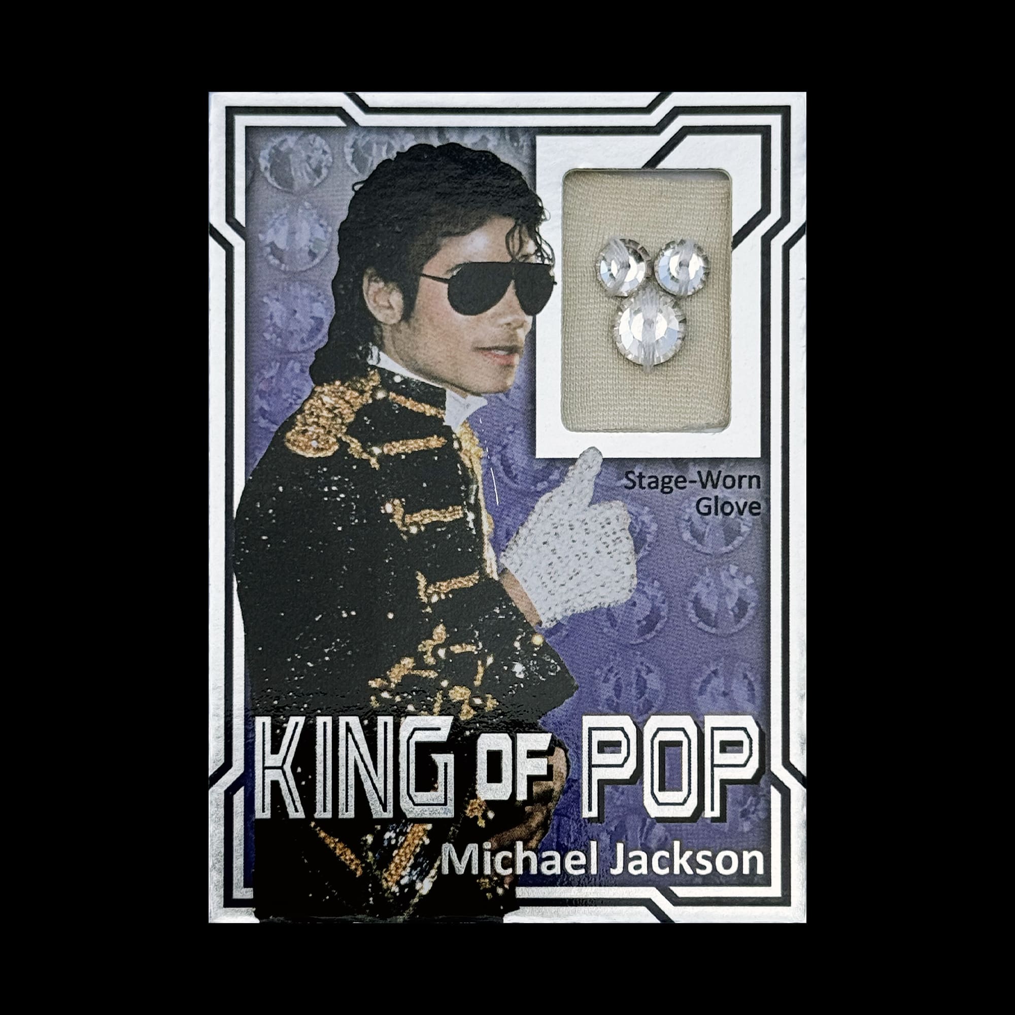 MJ Limited Edition Swarovski Glove Swatch Silver Trading Card – Michael ...