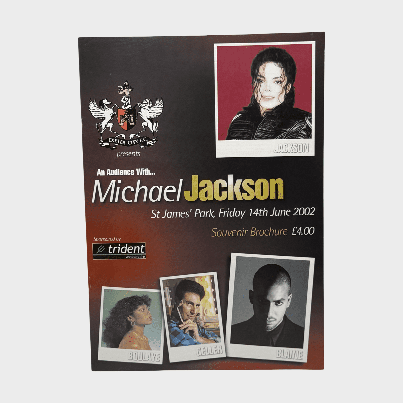 Michael Jackson Exeter City Football Club Program – Michael Jackson Market