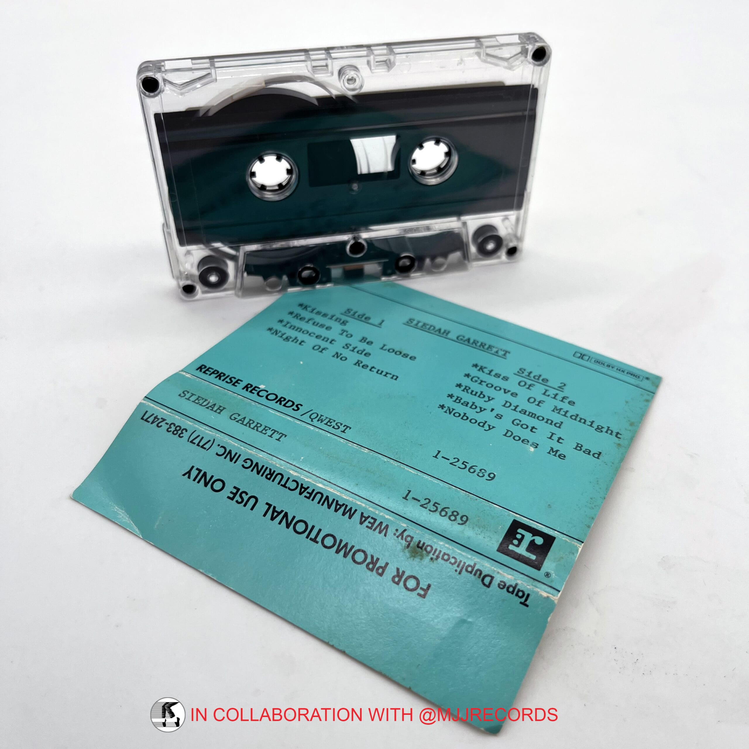 Siedah Garret ‘KISS OF LIFE’ Advance Promo Cassette (USA) – Michael ...
