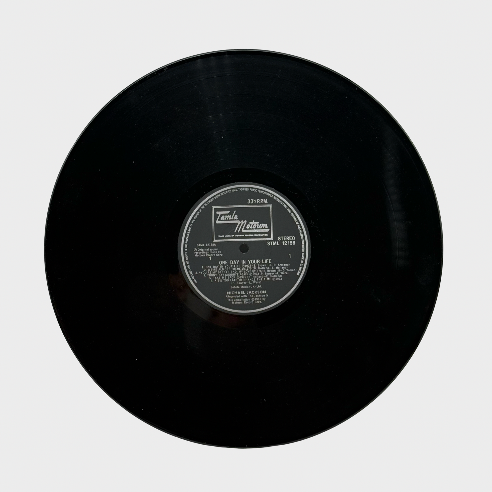 Michael Jackson One Day In Your Life LP Record (UK) – Michael Jackson ...