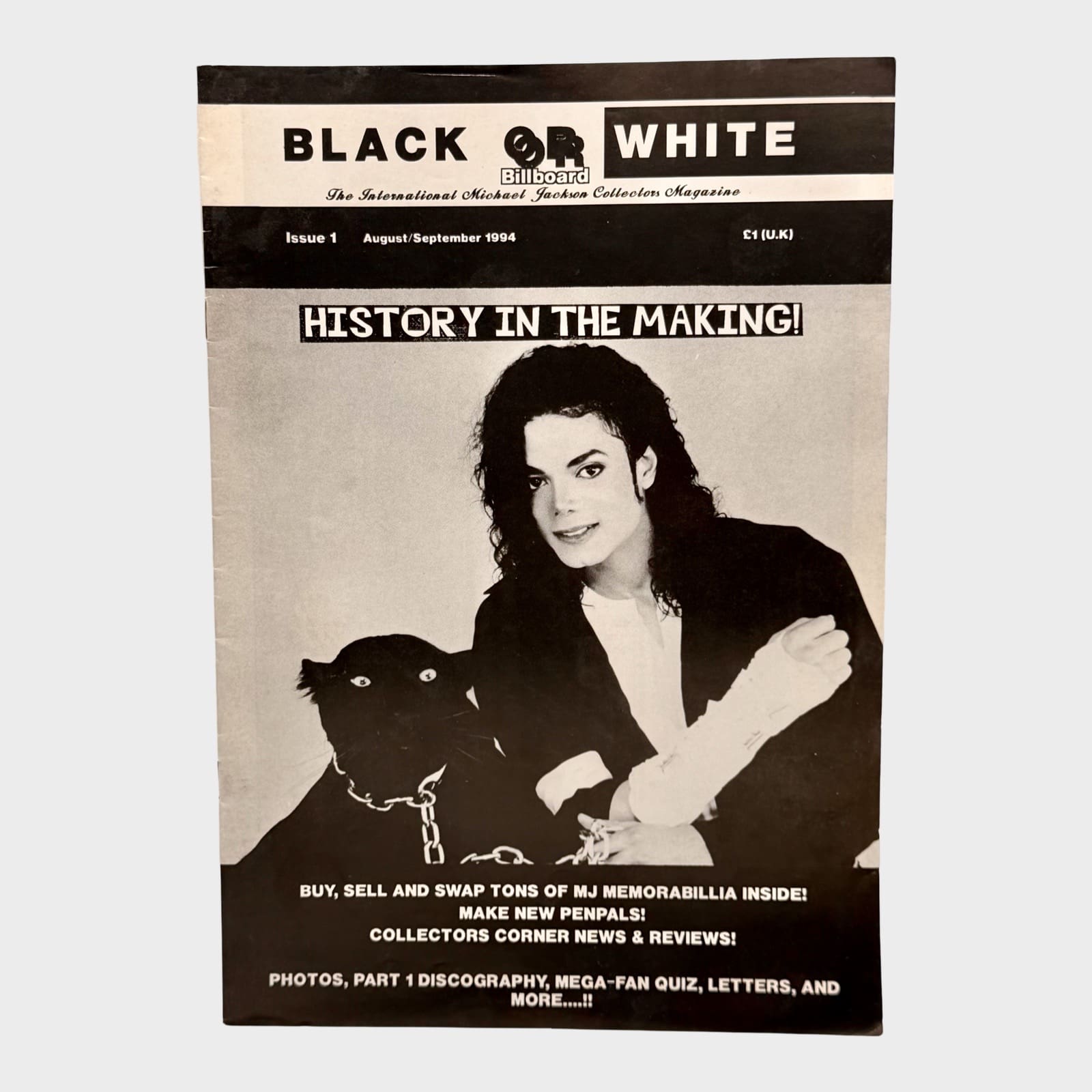 Michael Jackson Black or White Fan Magazine Issue # 1 (UK) – Michael ...