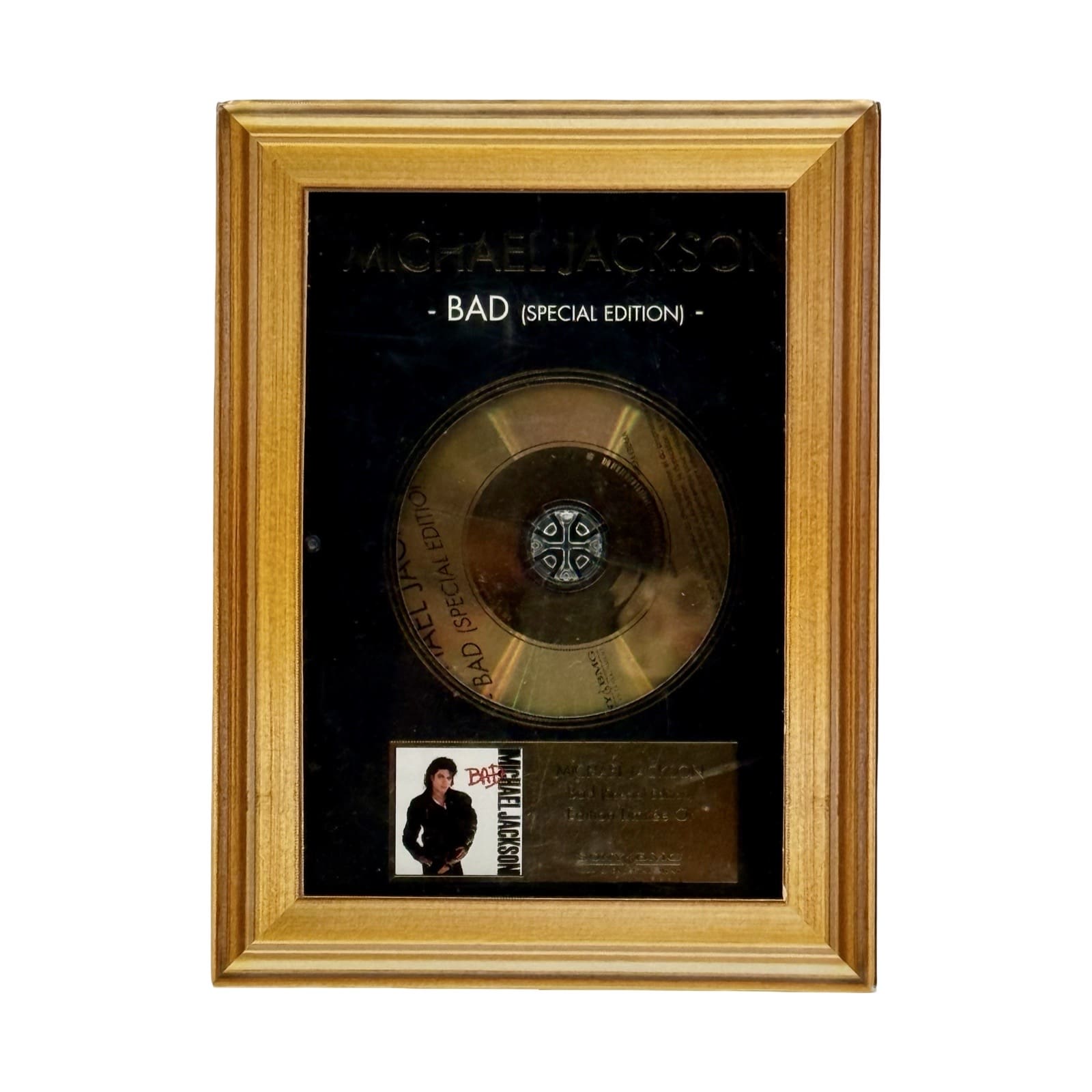 Michael Jackson ‘BAD’ Gold Award CD (France) – Michael Jackson Market